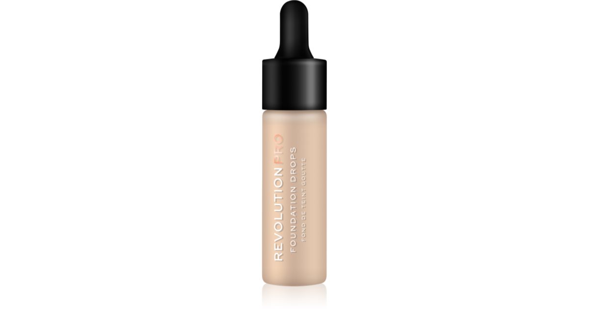 Revolution PRO Foundation Drops liquid foundation with pipette | notino ...