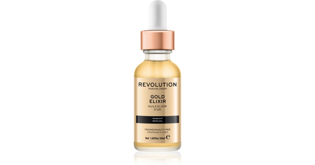 Revolution Skincare Gold Elixir pleťový elixír s šípkovým olejem ...