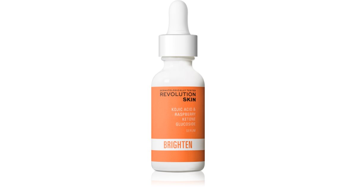 Revolution Skincare Brighten Kojic Acid & Raspberry Ketone Glucoside ...