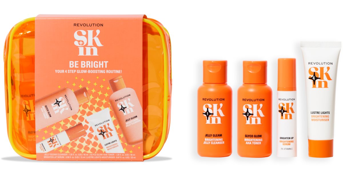 Revolution Skincare Be Bright 4 Step Starter Kit Gift Set for the face ...