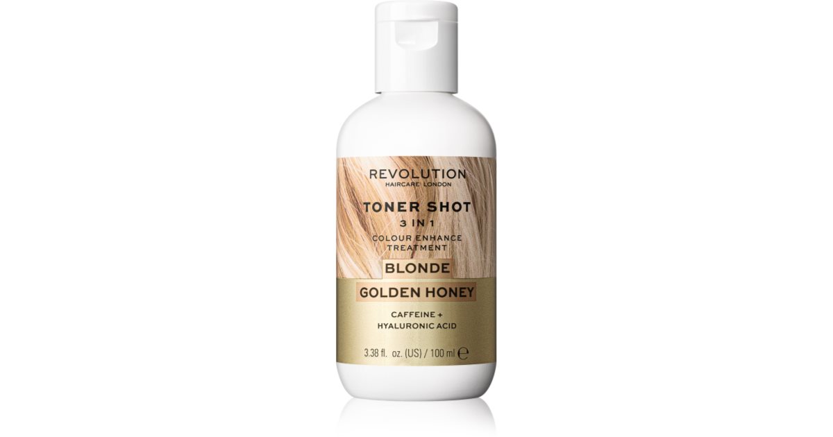 Revolution Haircare Toner Shot Blonde Golden Honey maschera nutriente ...