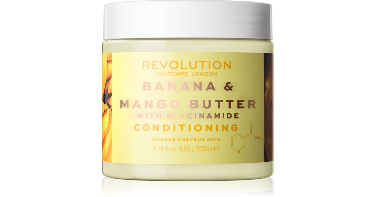 Revolution Haircare Hair Mask Banana & Mango Butter Intensive Treatment ...
