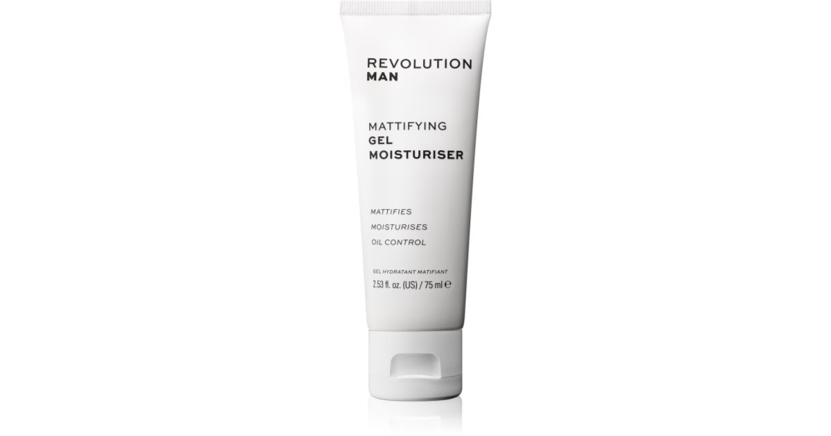 Revolution Man Mattifying Light Hydrating Gel Cream for oily skin ...