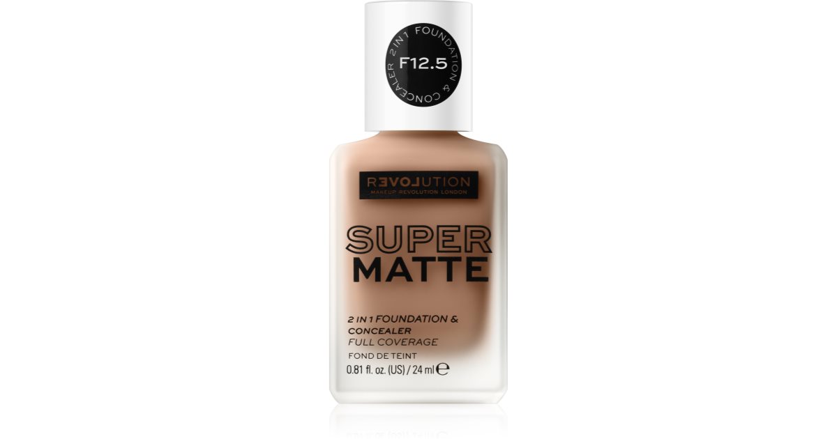 Revolution Relove Super Matte Foundation Long-Lasting Mattifying ...