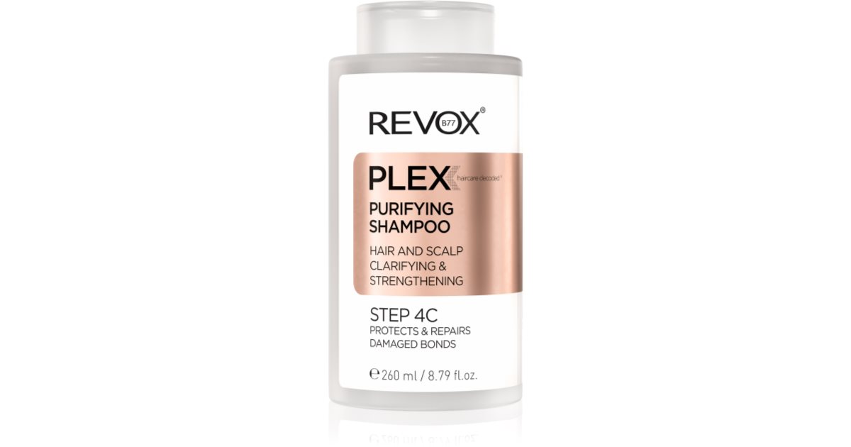Revox B77 PLEX Purifying Shampoo. Step 4C szampon oczyszczający do wzmocnienia zniszczonych włosów