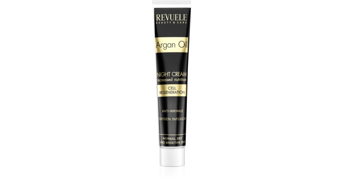 Revuele Argan Oil Night Cream creme de noite regenerador para rosto ...
