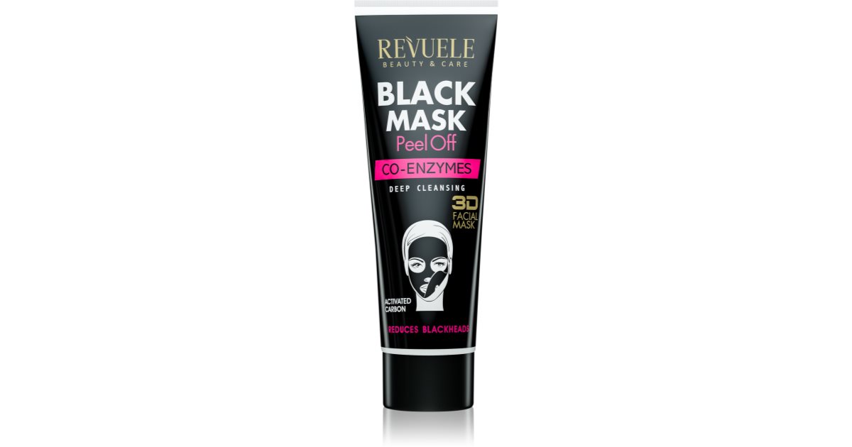Revuele Black Mask Peel Off Co-Enzymes Peel-Off-Maske gegen Mitesser ...