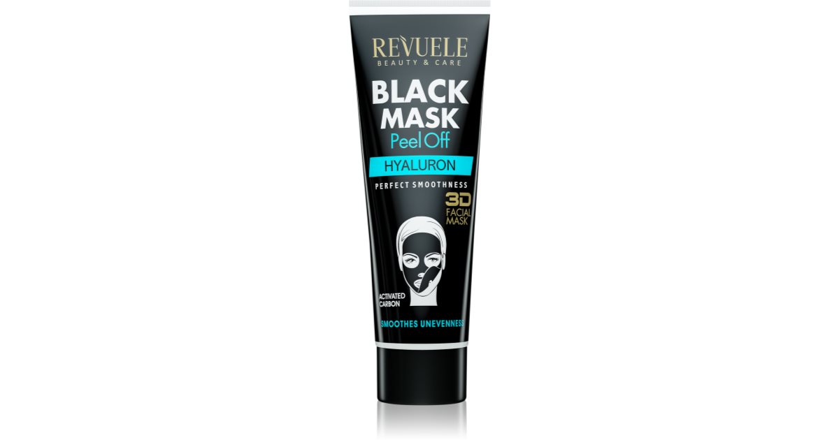 Revuele Black Mask Peel Off Hyaluron Purifying Peel - Off Mask with ...
