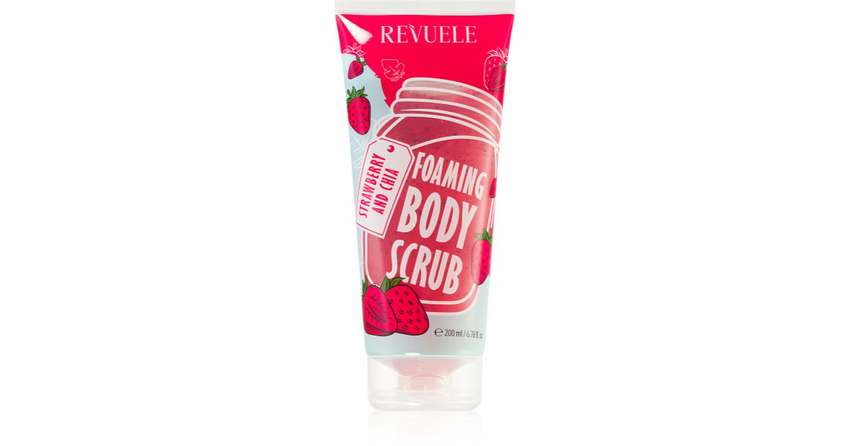 Revuele Foaming Body Scrub Strawberry and Chia moisturising body scrub ...