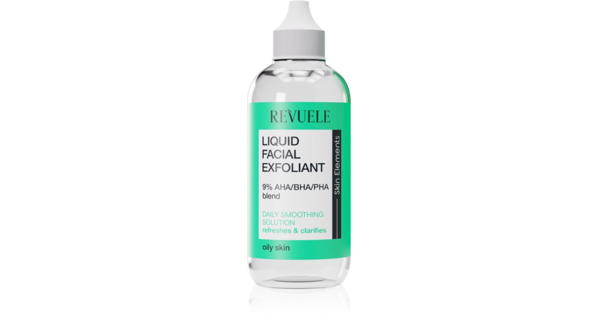 Revuele Liquid Facial Exfoliant 9% AHA/BHA/PHA blend exfoliating ...