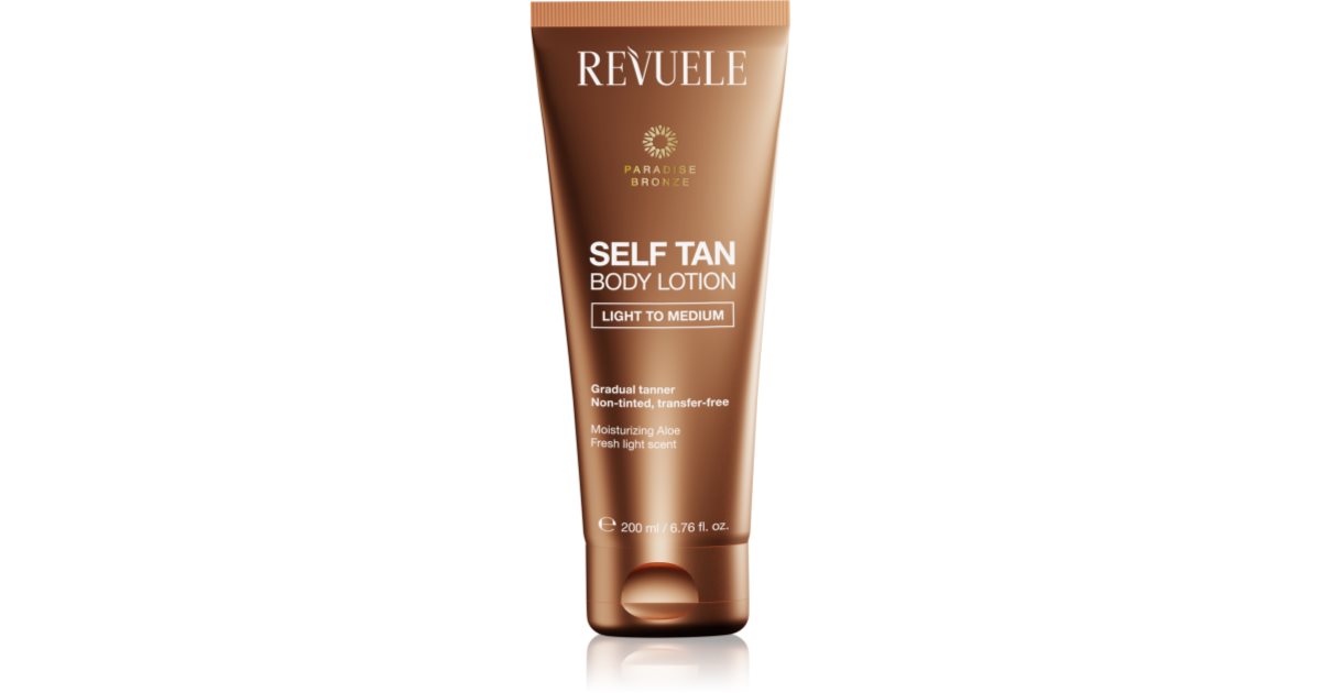 Revuele Paradise Bronze Self Tan Body Lotion lait auto-bronzant pour un ...