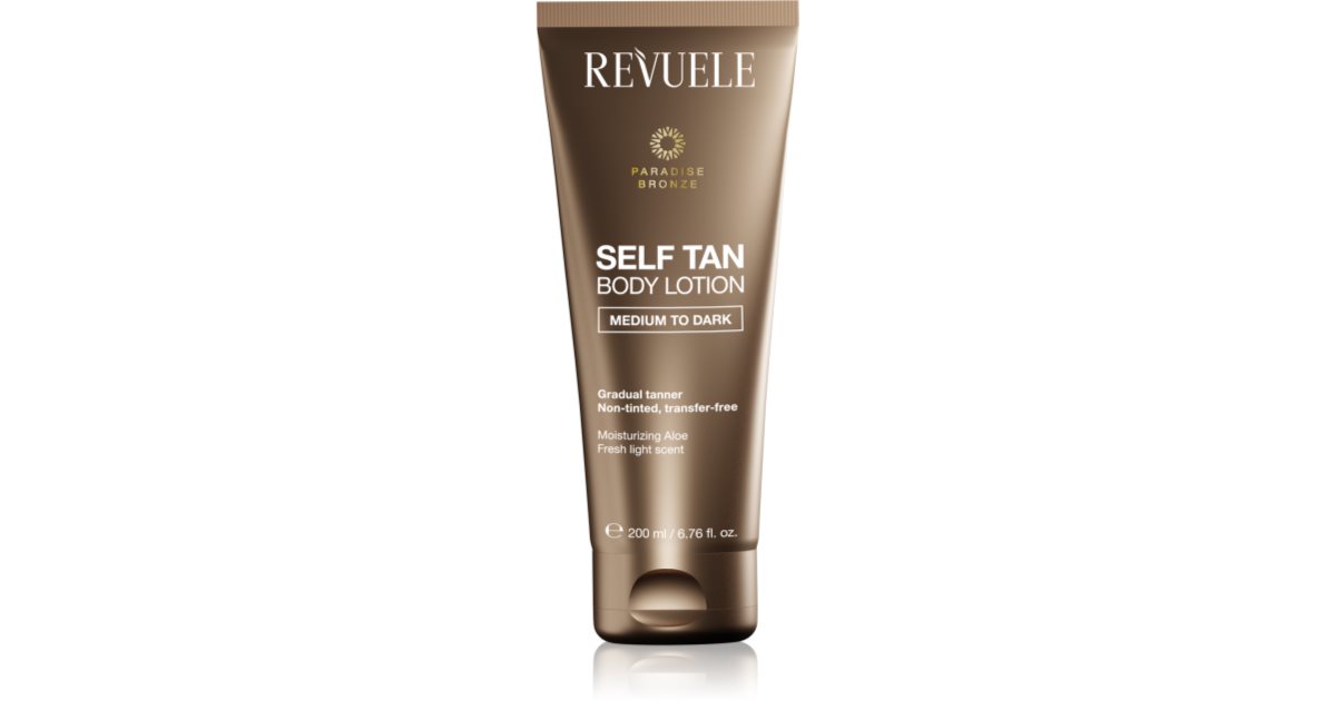Revuele Paradise Bronze Self Tan Body Lotion gradual self-tanning ...