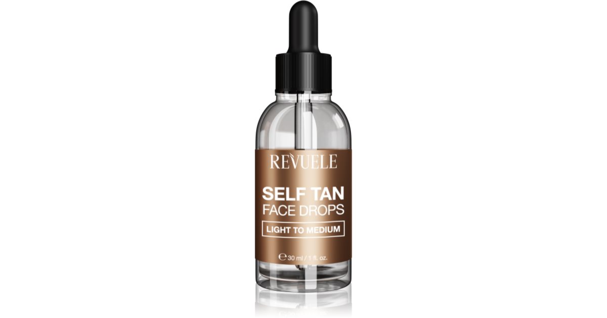 Revuele Paradise Bronze Self Tan Face Drops Selbstbräuner - Tropfen für ...