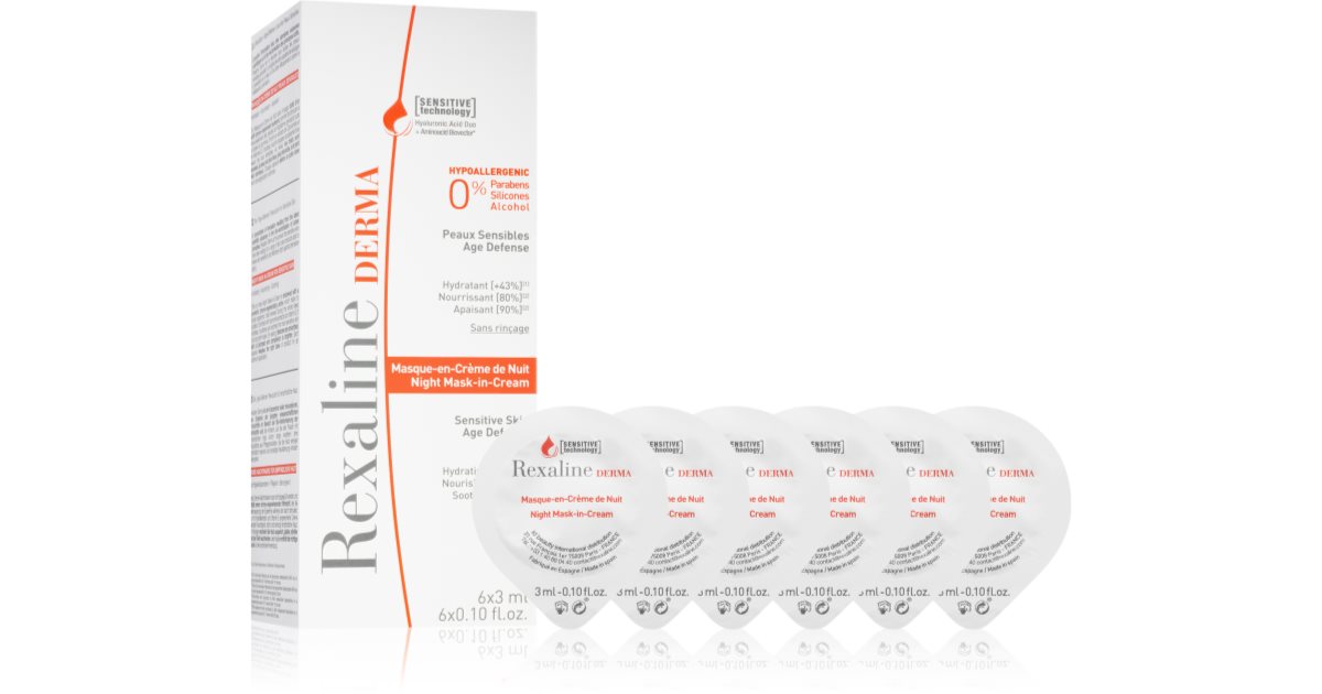 Rexaline Derma Night Mask-in-Creme Atjaunojoša nakts krēmveida maska ar ...