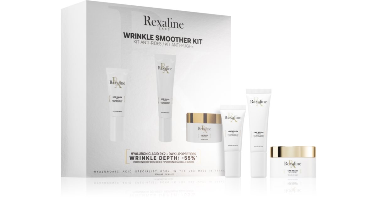 Rexaline Wrinkle Smoother Kit travel set with anti-wrinkle effect ...