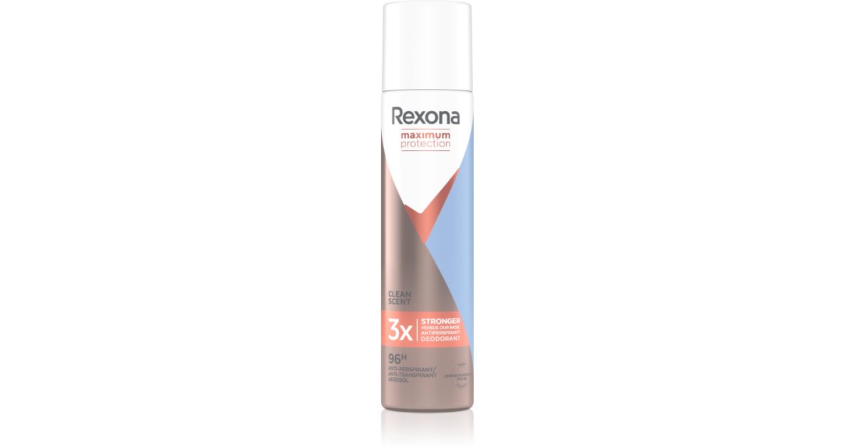 Rexona Maximum Protection Clean Scent Antiperspirant Spray to Treat ...