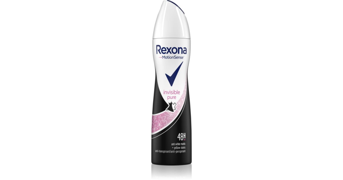 Rexona Invisible Pure antiperspirant spray Review | notino.co.uk