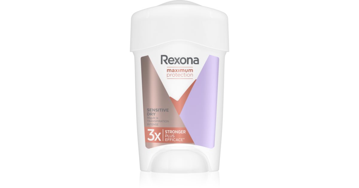 Rexona Maximum Protection Sensitive Dry cream deodorant to treat ...