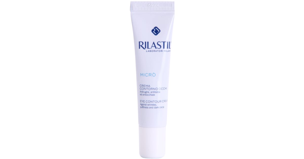 Rilastil Micro eye cream to treat wrinkles, puffiness and dark circles ...