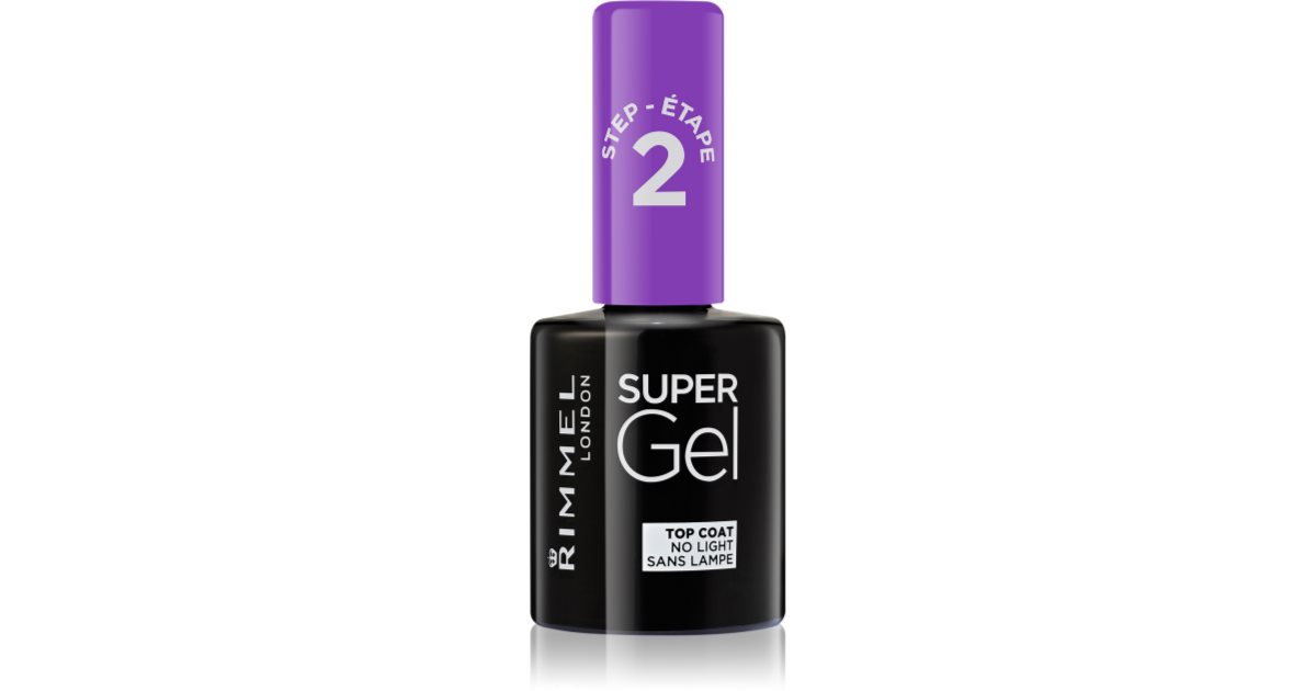 Rimmel Super Gel Step 2 Glitter esmalte de uñas capa superior para dar ...