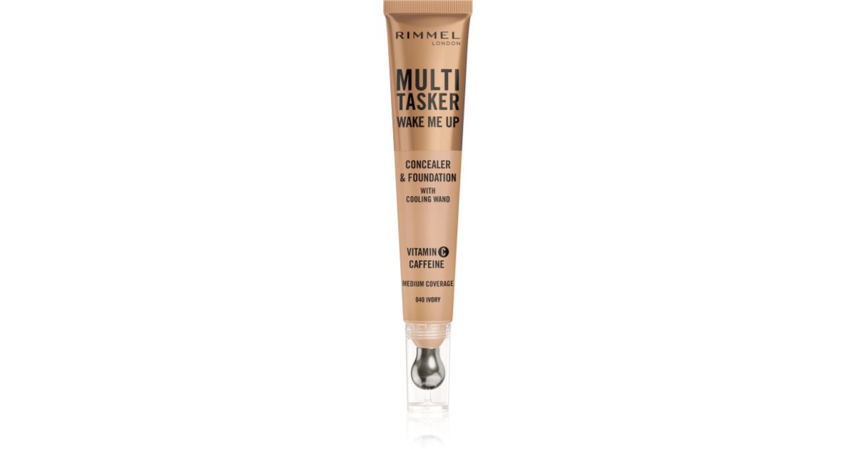 Rimmel Multi-Tasker Wake Me Up Foundation och concealer med uppljusande ...