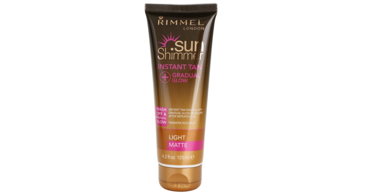 Rimmel Sun Shimmer Instant Tan Wash Off Self - Tanning Gel | notino.dk