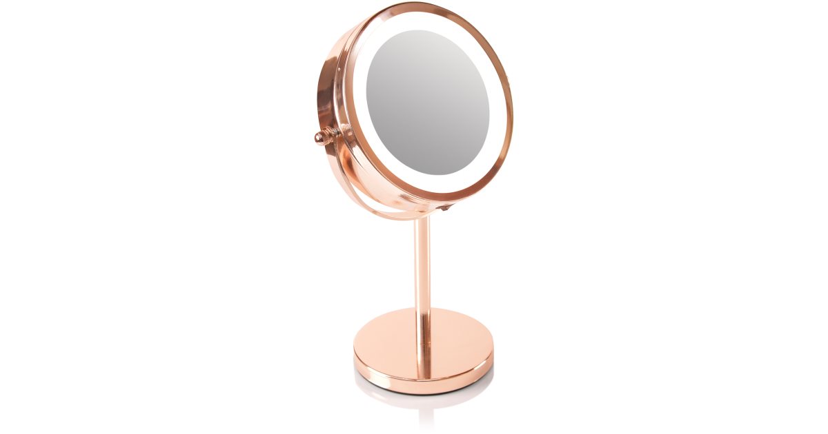 RIO Rose gold mirror podświetlane lusterko kosmetyczne opinie | notino.pl