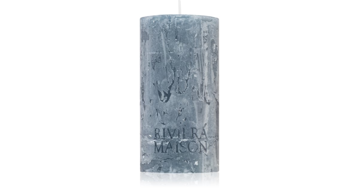 Rivièra Maison Pillar Candle Grey Blue bougie décorative | notino.fr