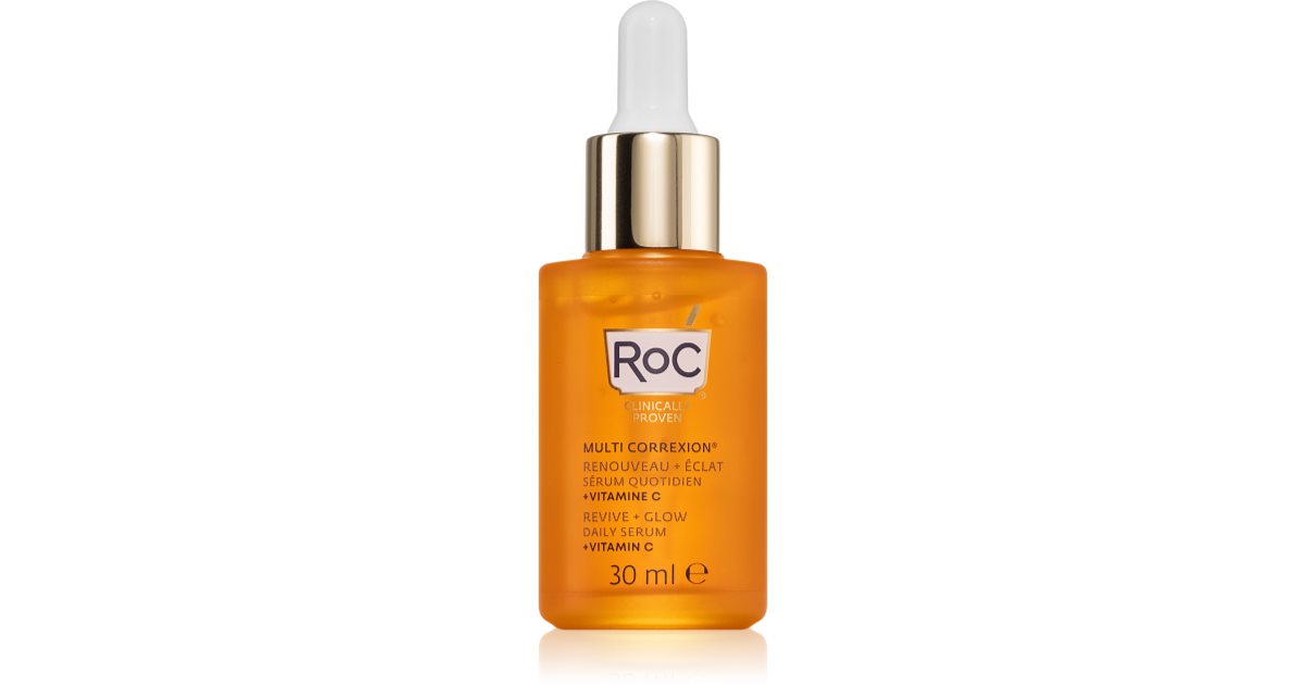 RoC Multi Correxion Revive + Glow vitamin C brightening serum for face ...