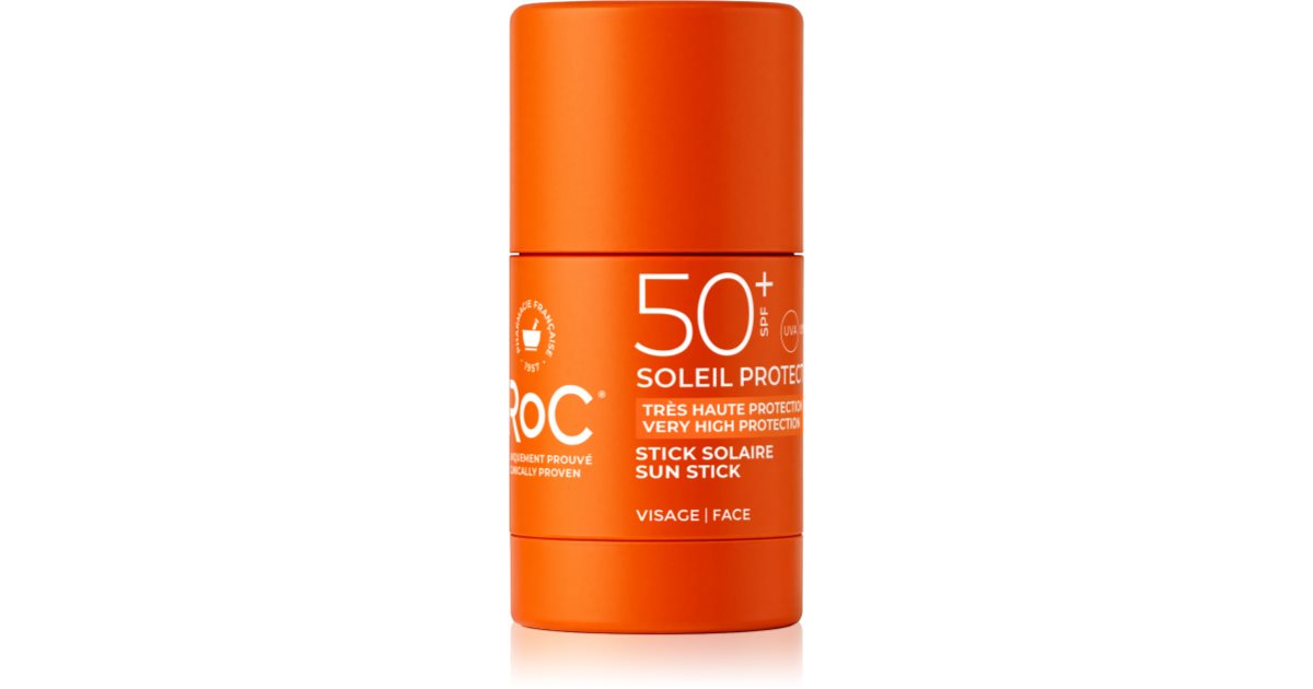 RoC Soleil Protexion+ Sun Stick Protection Stick For Sensitive Areas ...