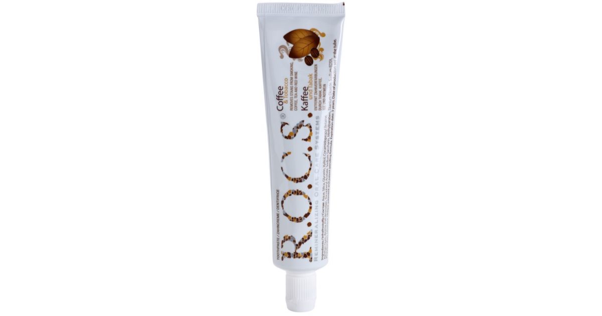 R.O.C.S. Coffee & Tobacco Whitening Toothpaste for Smokers Against ...