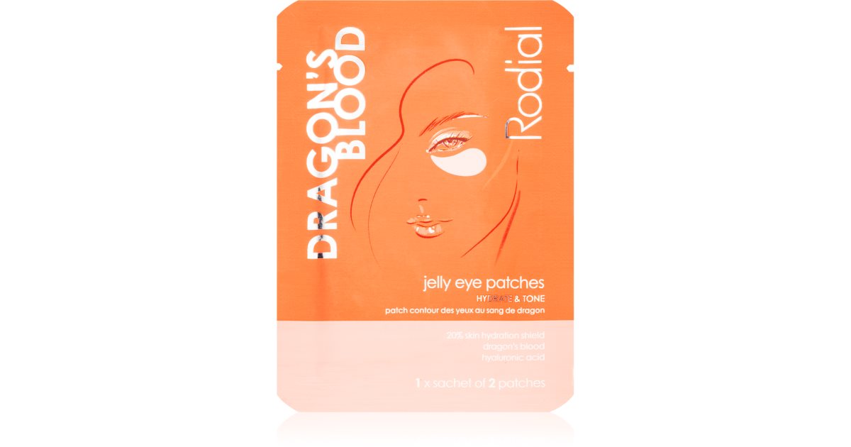 Rodial Dragon's Blood Jelly Eye Patches Hydrogel Eye Mask for hydrating ...