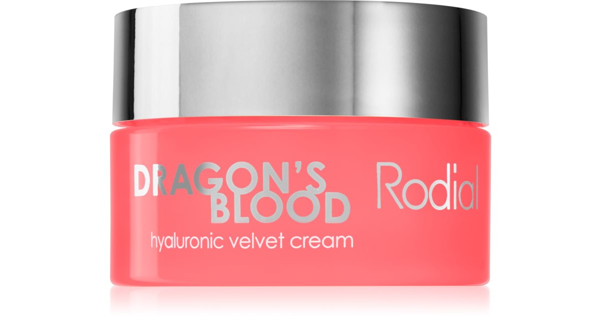 Rodial Dragon's Blood Hyaluronic Velvet Cream Moisturizing Facial Cream ...