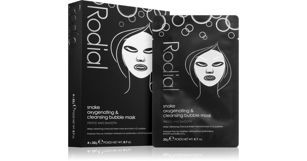 Rodial Snake Oxygenating & Cleansing Bubble Sheet Masks antioxidant ...