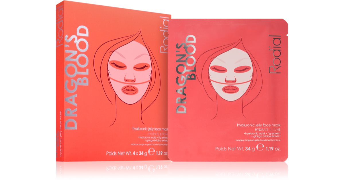 Rodial Dragon's Blood Hydrogel Jelly Face Mask intensive hydrogel mask ...