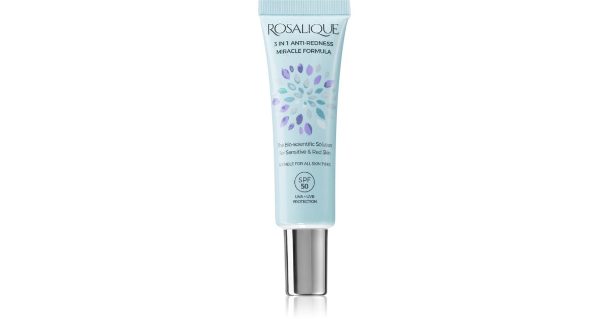 Rosalique Anti-Redness Soothing Day Cream against Redness SPF 50 ...