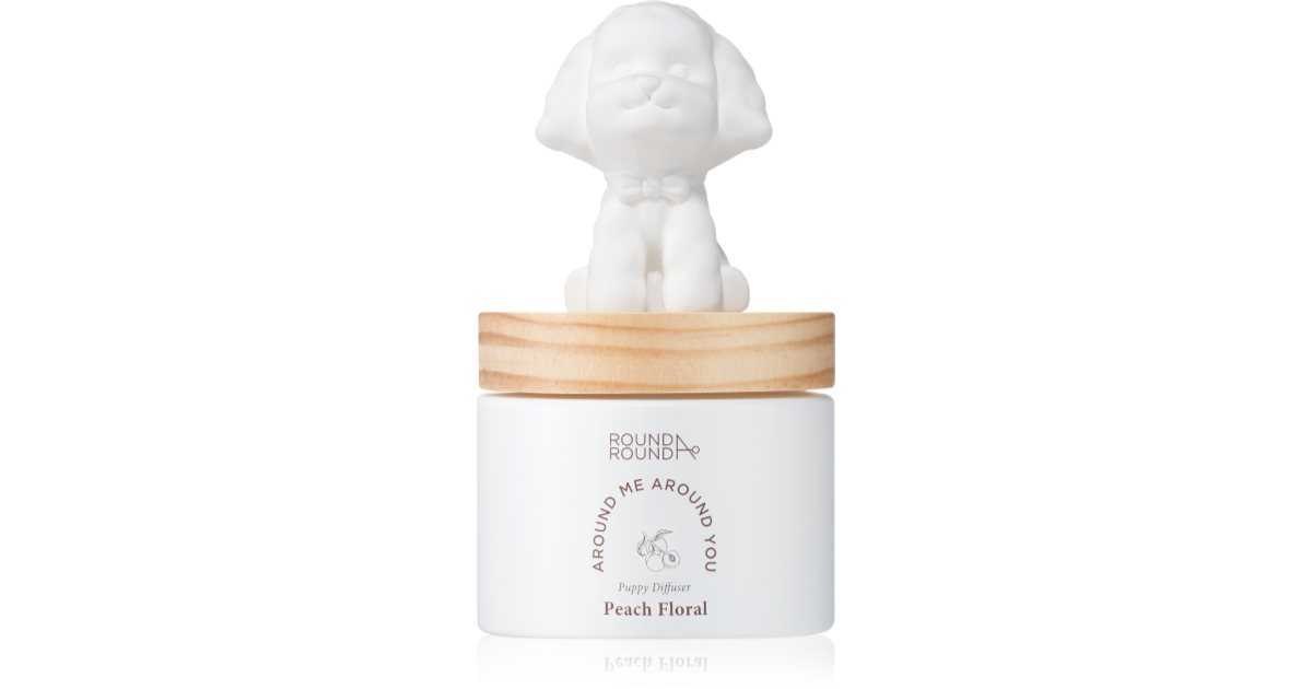 ROUND A‘ROUND Puppy Happy Poodle - Peach Floral | Livrare rapida ...