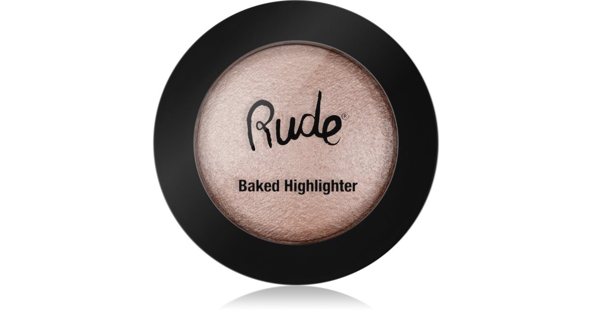 Rude Cosmetics Baked Highlighter professional highlight pressed powder ...