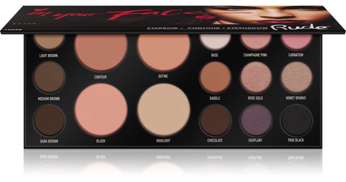 Rude Cosmetics In Your Face palette visage entier | notino.fr