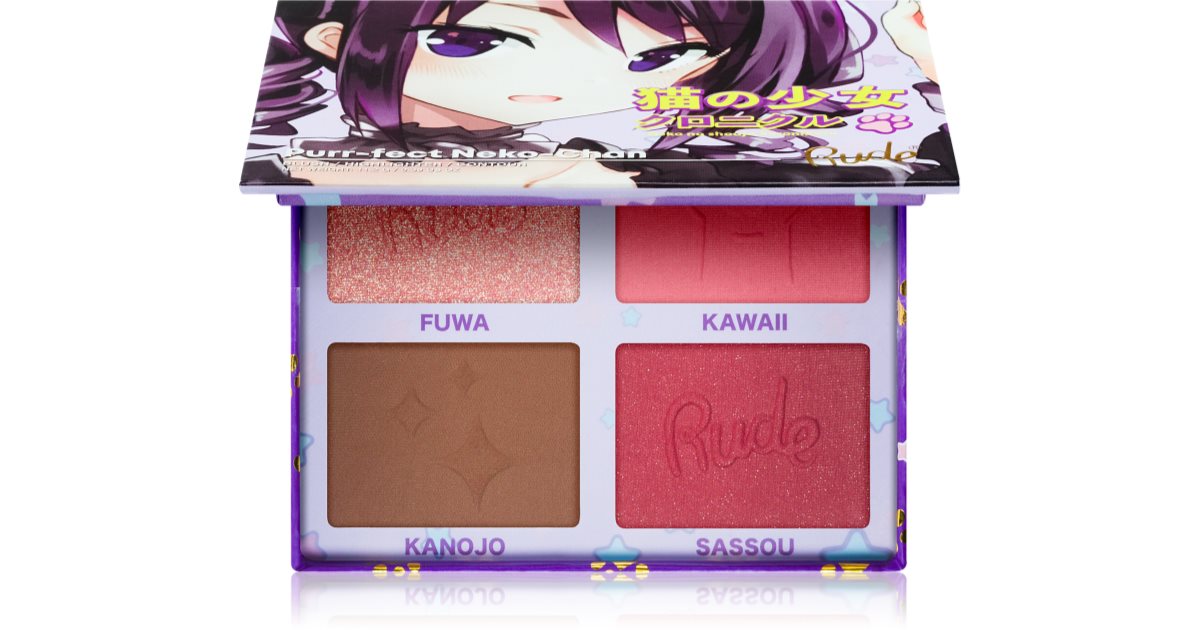 Rude Cosmetics Manga Face Palette palette multifonctionnelle visage ...