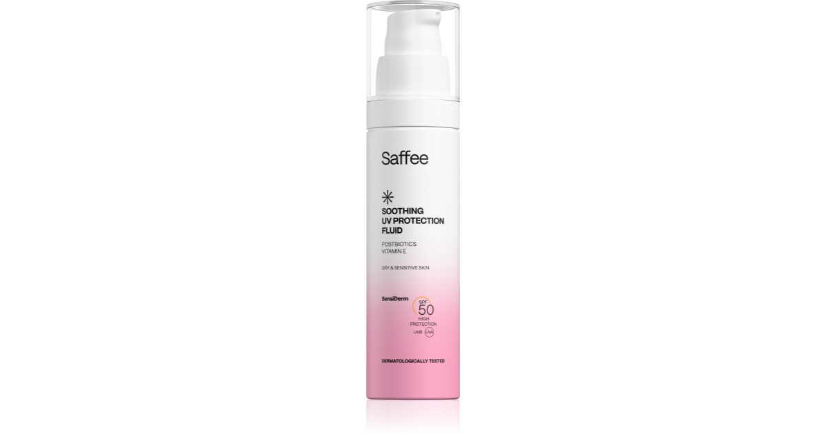 Saffee SensiDerm Soothing UV Protection Fluid protection fluid for dry ...