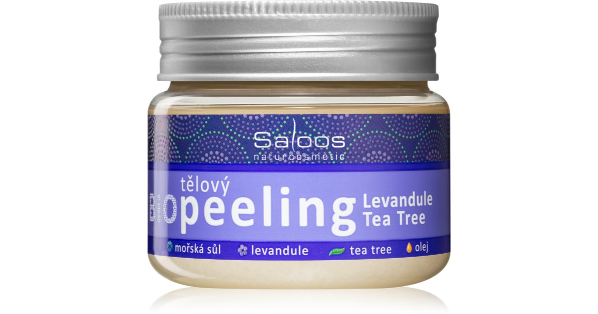 Saloos Bio Peeling Lavender & Tea Tree peeling do ciała opinie | notino.pl