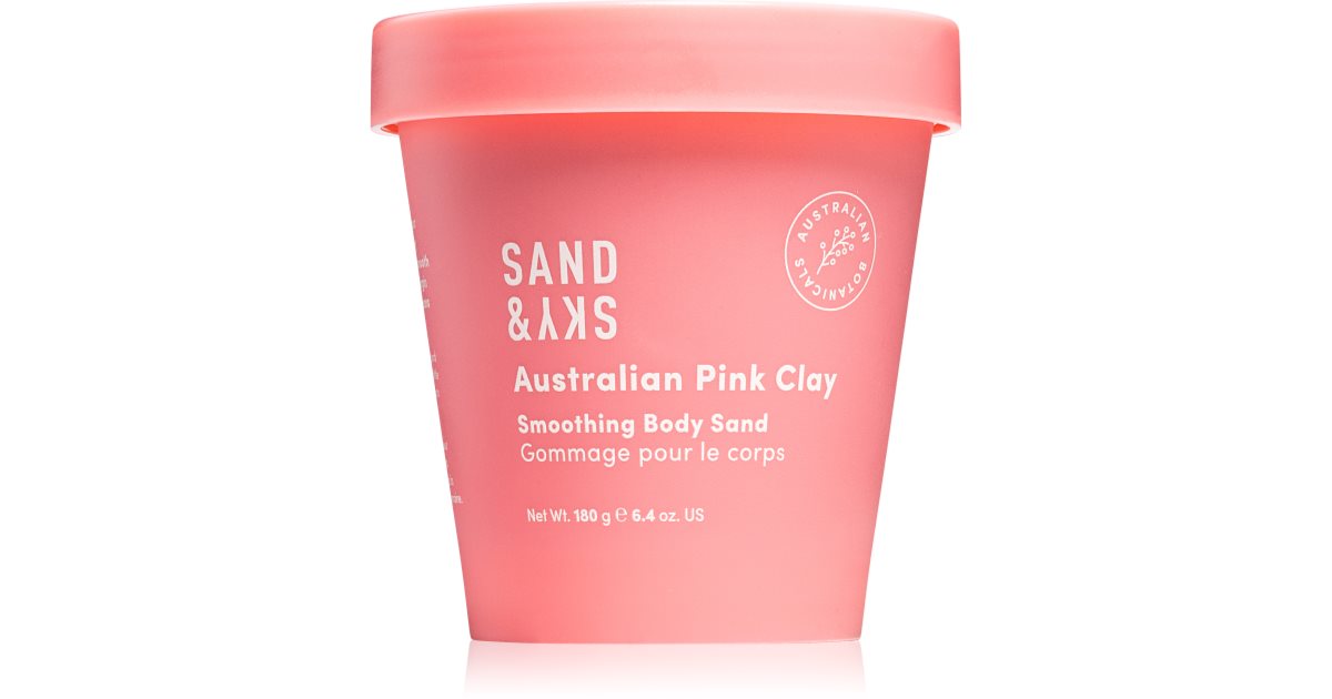 Sand & Sky Australian Pink Clay Smoothing Body Sand brightening body ...