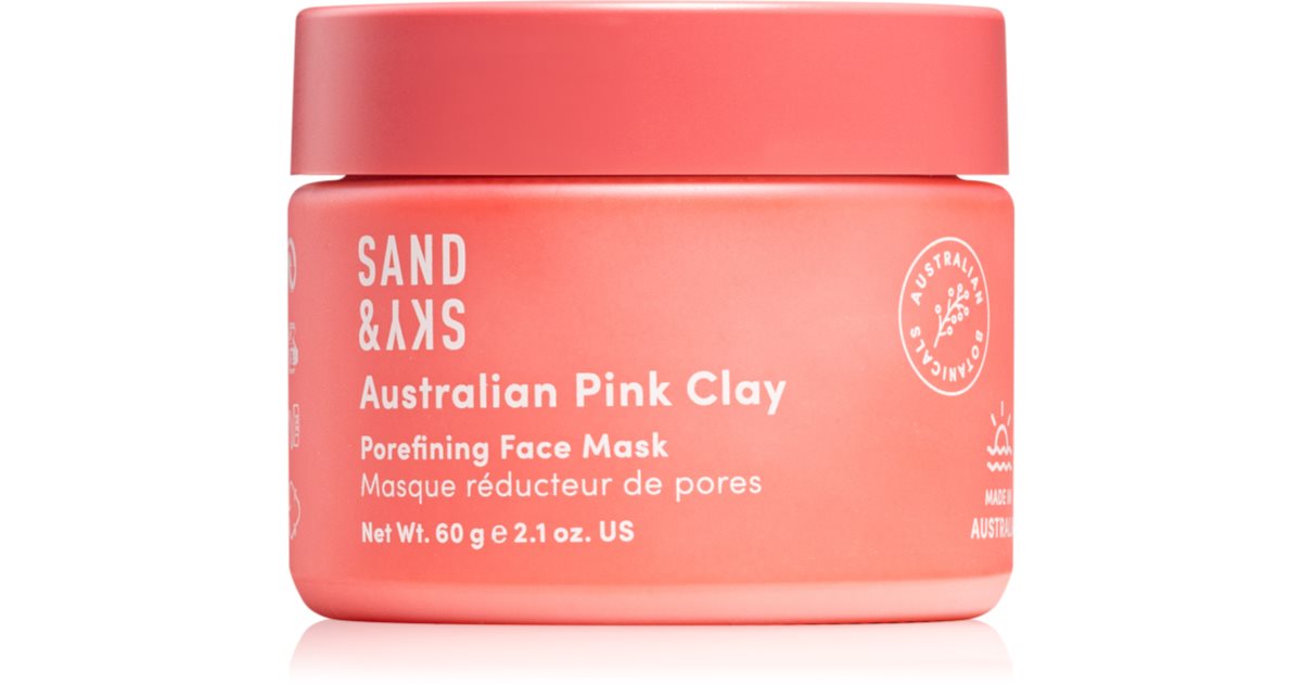 Sand & Sky Australian Pink Clay Porefining Face Mask Detox-Maske ...