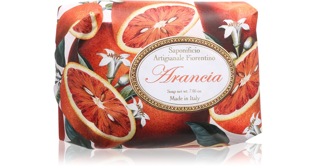 Saponificio Artigianale Fiorentino Orange Scented Soap natural bar soap ...
