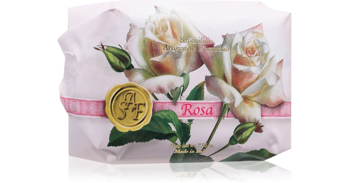 Saponificio Artigianale Fiorentino Rose Perfumed Soap Natural Bar Soap ...