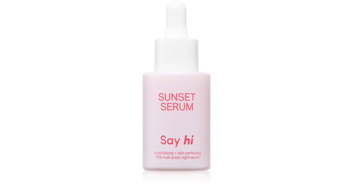 Say Hi Sunset Night Serum With AHAs | notino.ie