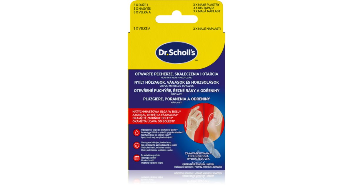 Scholl Dr. Scholl's Blister Plasters waterproof plaster for heel ...
