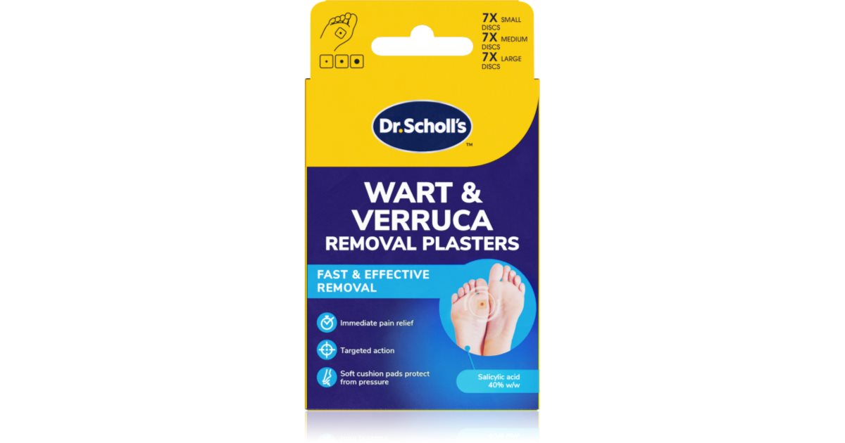 Scholl Dr. Scholl's Wart & Verruca Plaster laastarisetti syyliin ja ...