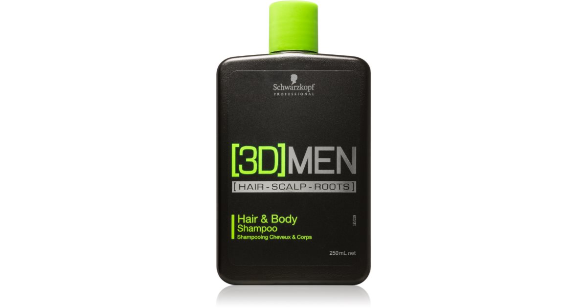 Schwarzkopf Professional [3D] MEN 2-in-1 shampoo and shower gel ...